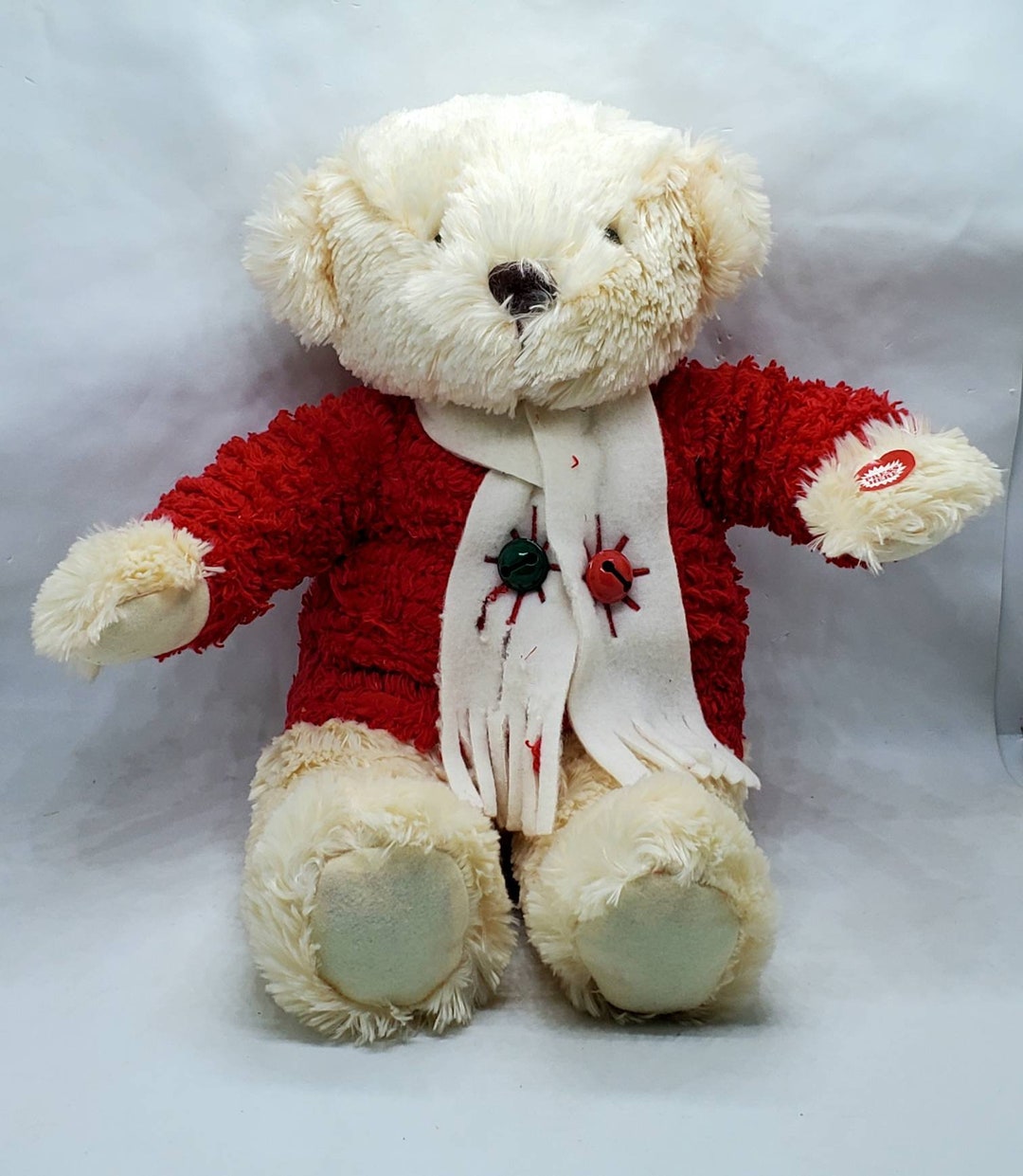 Hallmark Teddy Bear Plush Toy 10" Musical Plays "jingle Bells ...