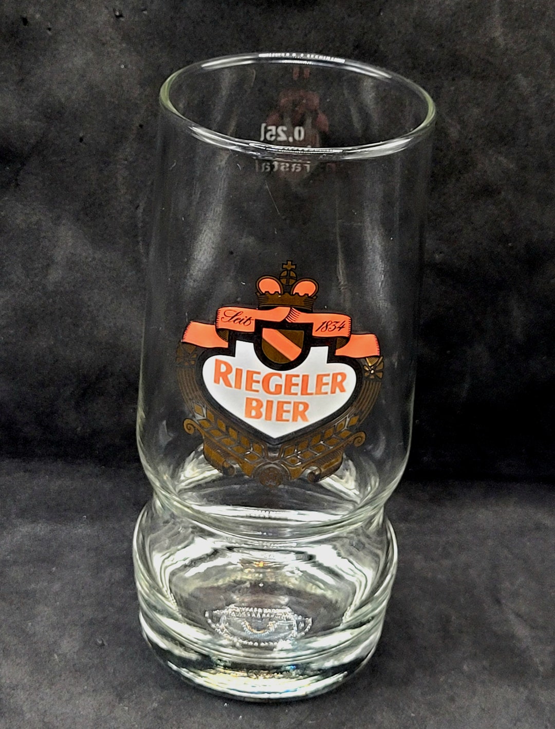 Vintage Riegeler Beer Glass 0.25l Rastal Barware - Etsy
