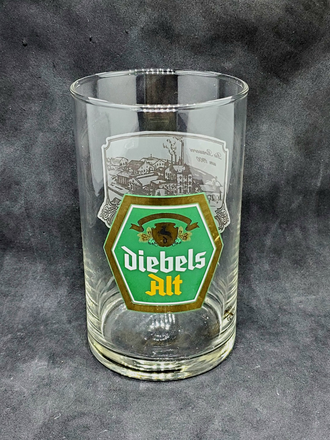 Vintage Diebels Alt 0.3L German Beer Glass Barware Privatbrauerei ...