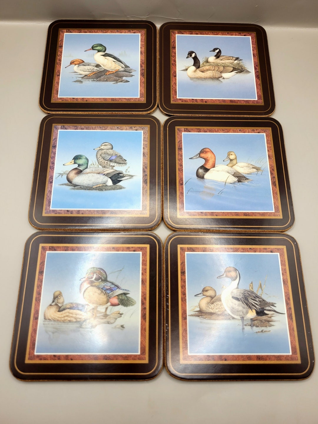 Vintage Pimpernel Drink Coasters Ducks Water Fowl Birds Collection No Box - Etsy