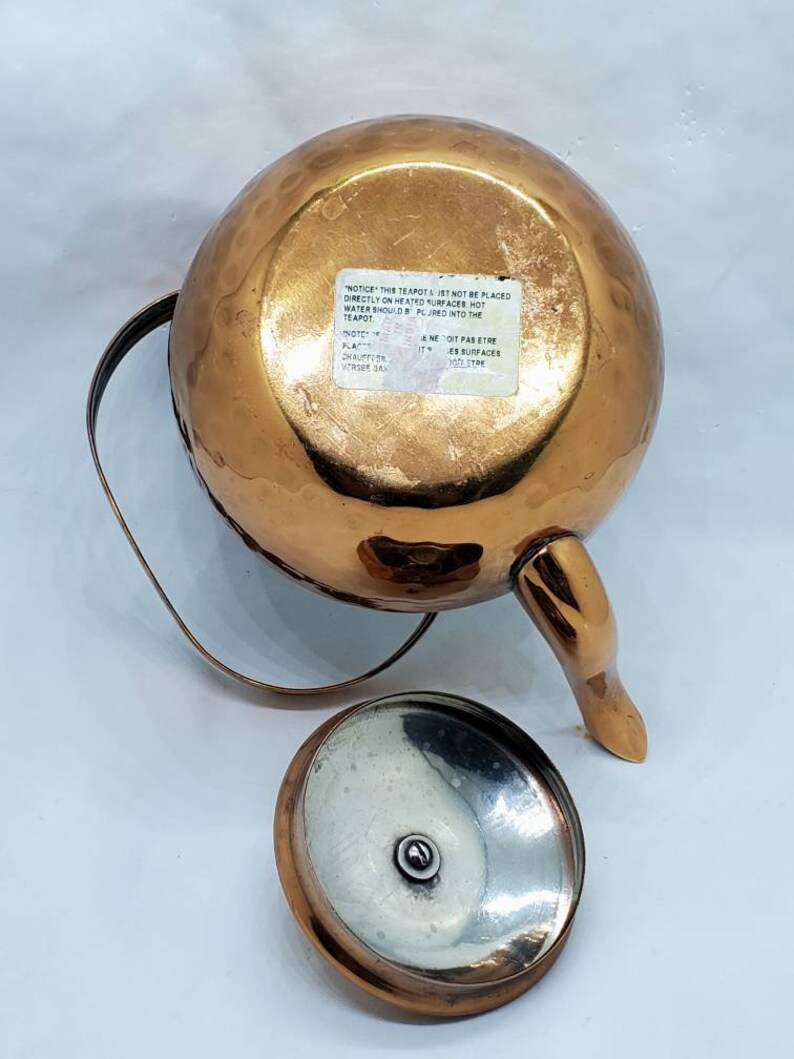Vintage Copper & Brass Goose Neck Teapots Set of 2 Tagus - Etsy