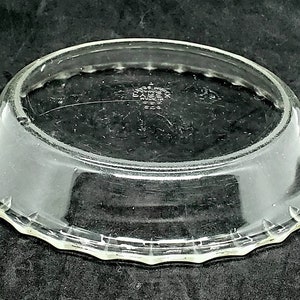 Vintage Pyrex 208 Pie Plate Fluted Scalloped Edges Clear Glass Canada 8 ...