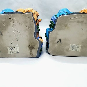 Vintage Figi Graphics Bookends Jungle Friends Safari Zoo Animals Resin ...