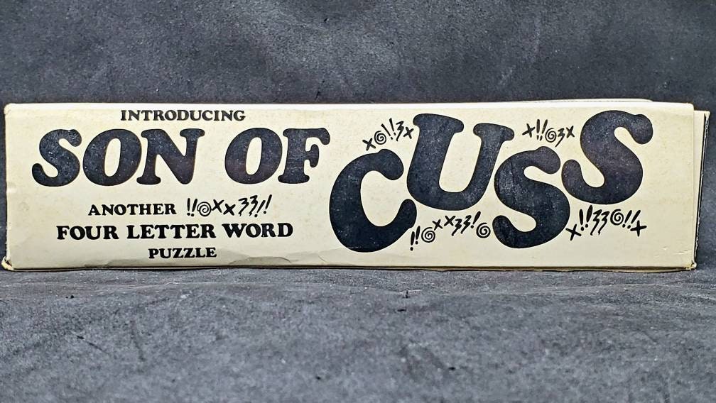 Vintage son of Cuss Game Four Letter Word Puzzle - Etsy Australia