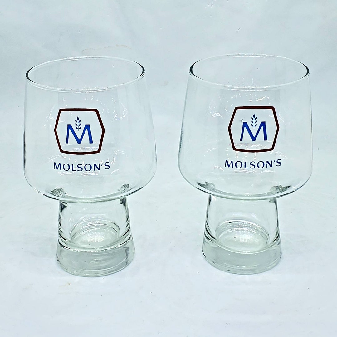 Vintage Molson Breweries Stout Pint Glasses Libbey Set of 2 Barware - Etsy