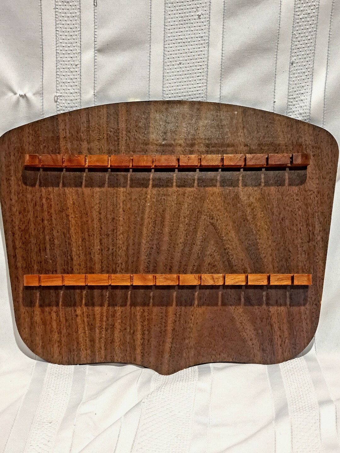 Vintage Wood Collector Spoon Rack Violin Shaped 12 Spots 16.5 X 7.5 - Etsy