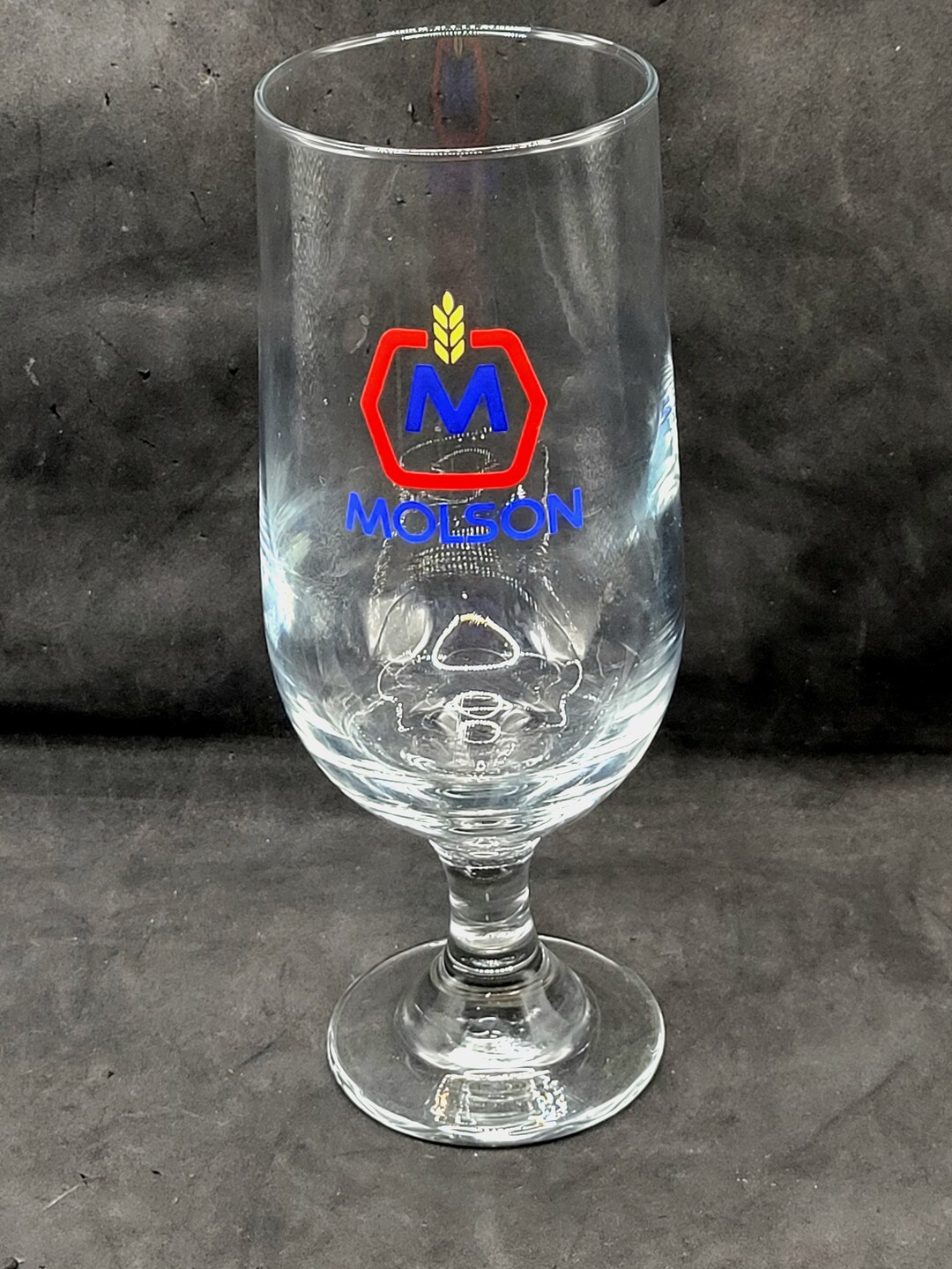 Vintage Molson Beer Pilsner Glass Logo Tulip Barware - Etsy