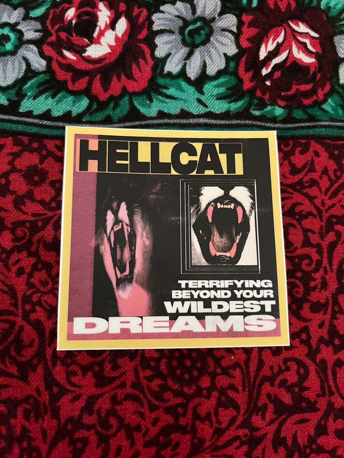 HELLCAT Horror Vinyl Sticker - Etsy