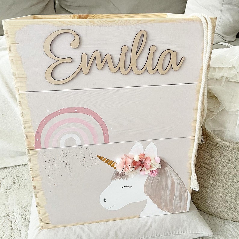 Stacking Box Large Set of 3D Unicorn Toy Box Wooden Box - Etsy