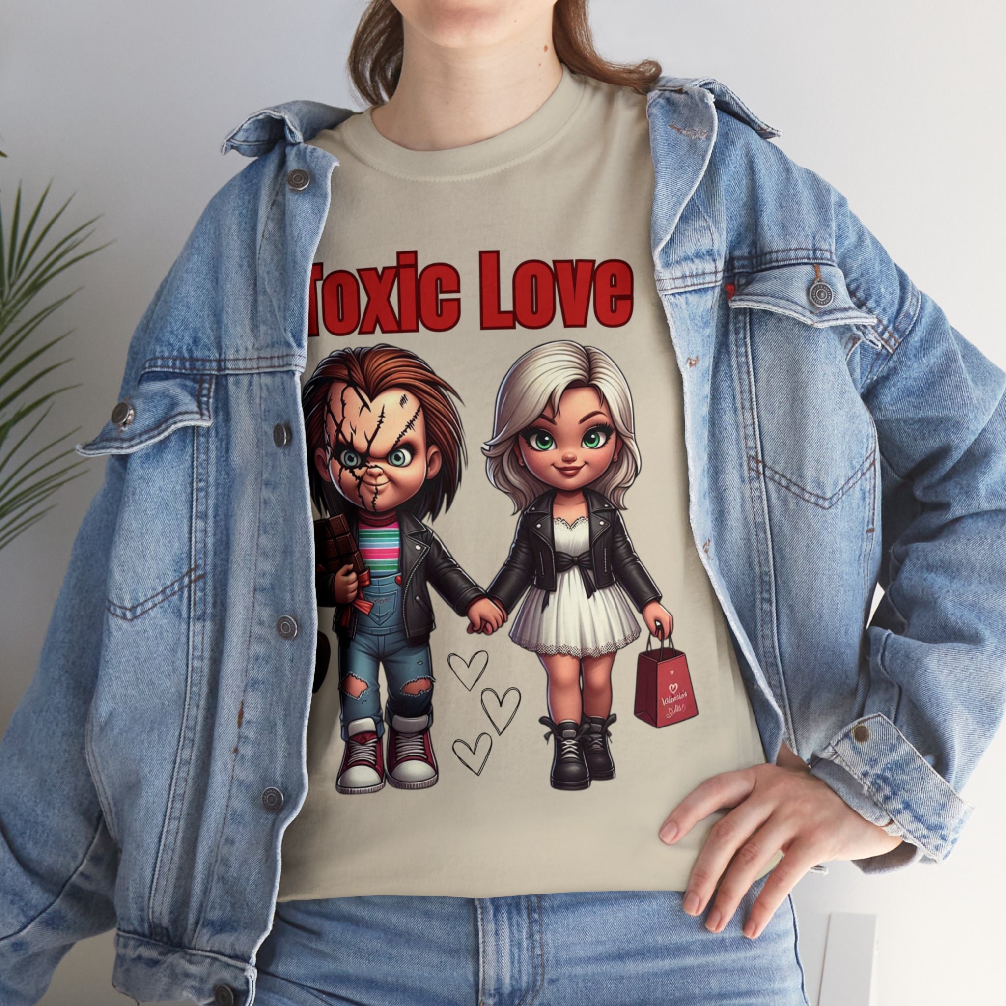 Chucky and Tifanny Valentines Toxic Love TSHIRT, Funny Shirt, Chucky ...
