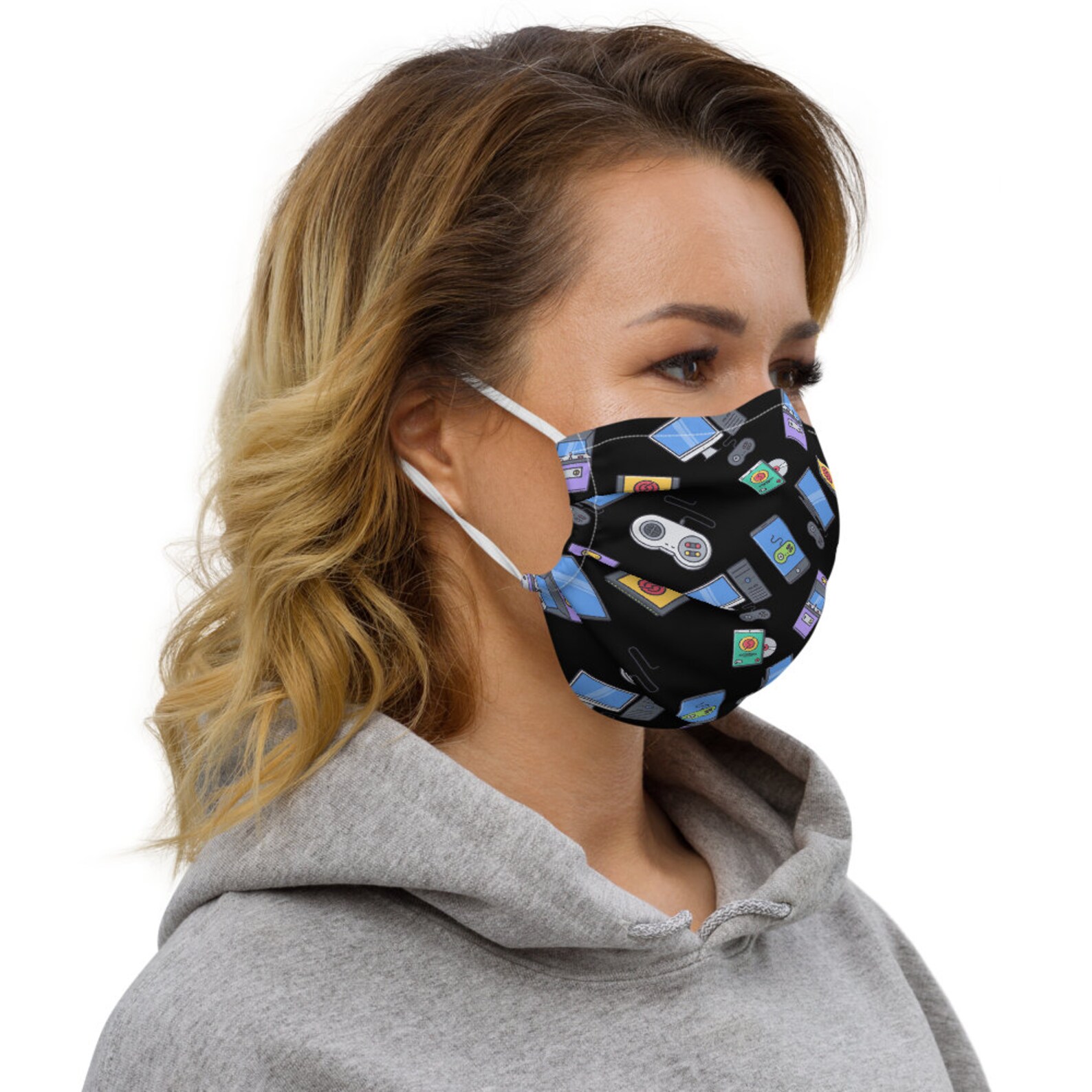 Nerd Gaming Mask Console Icons Reusable Washable Face Mask | Etsy