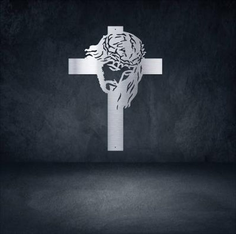 Jesus Cross Metal Wall Art - Etsy