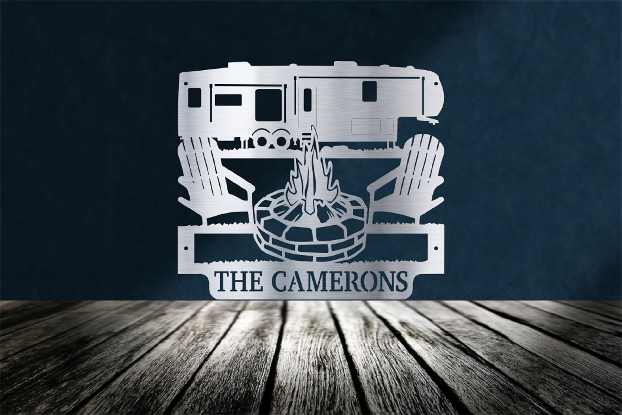 5th Wheel Camper Sign Personalized Gift Metal Camping Sign - Etsy