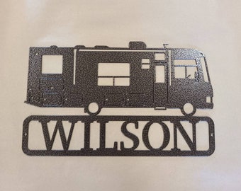 Metal Rv Name Sign - Etsy