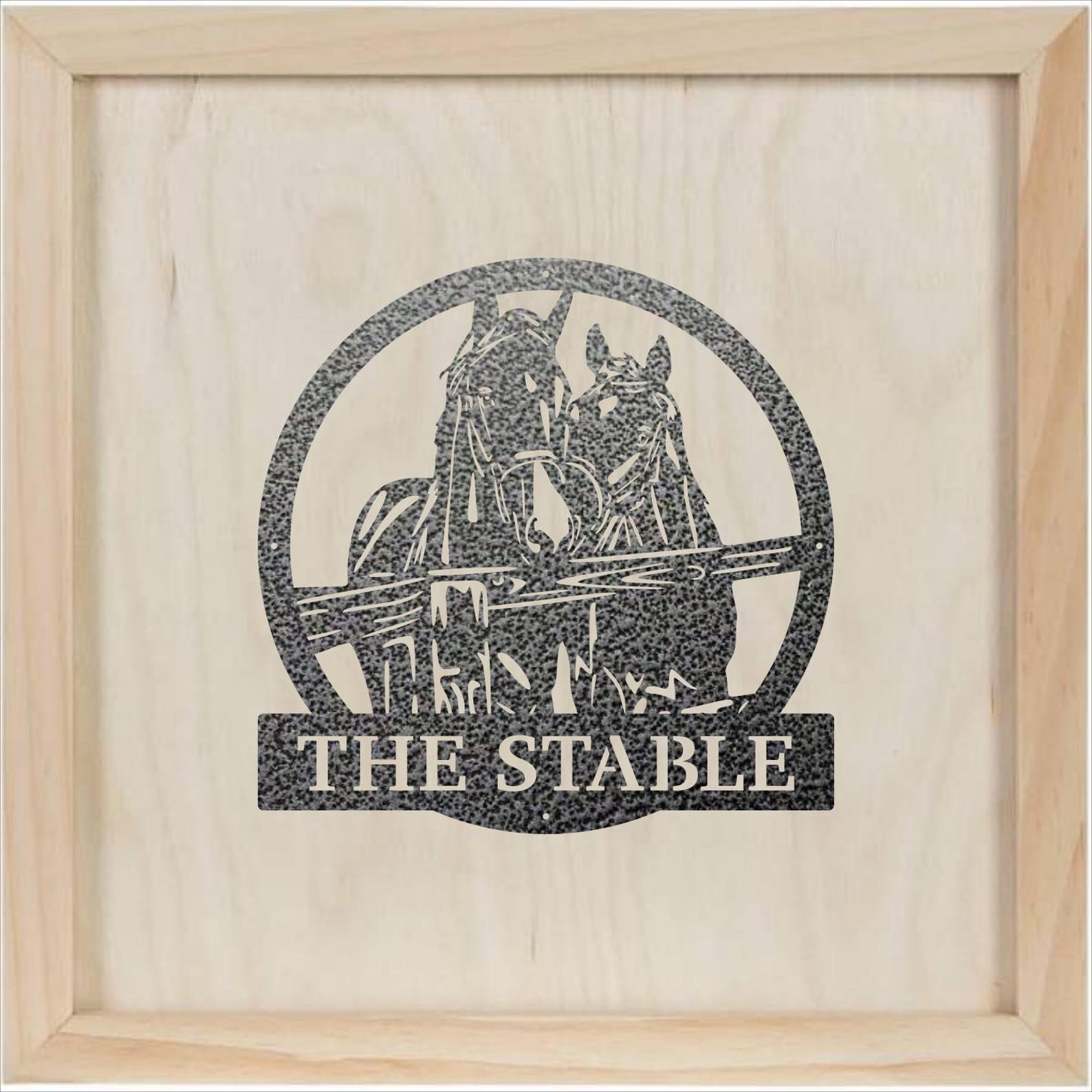 Personalized Horse Farm Sign: Metal Ranch Monogram - Etsy