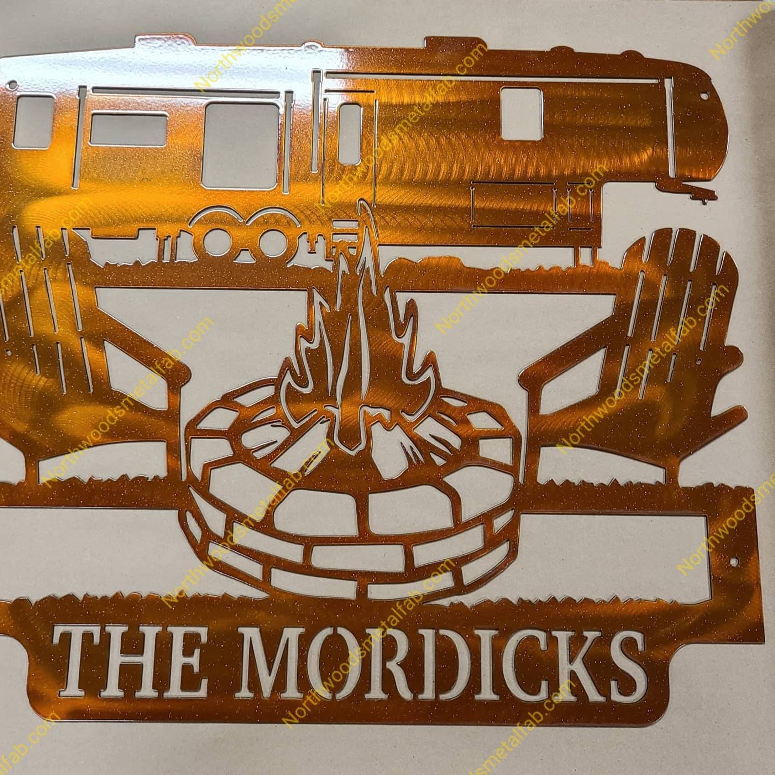 5th Wheel Camper Sign Personalized Gift Metal Camping Sign - Etsy