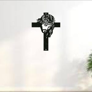 Jesus Cross Metal Wall Art, Religious, Church, Christ - Etsy