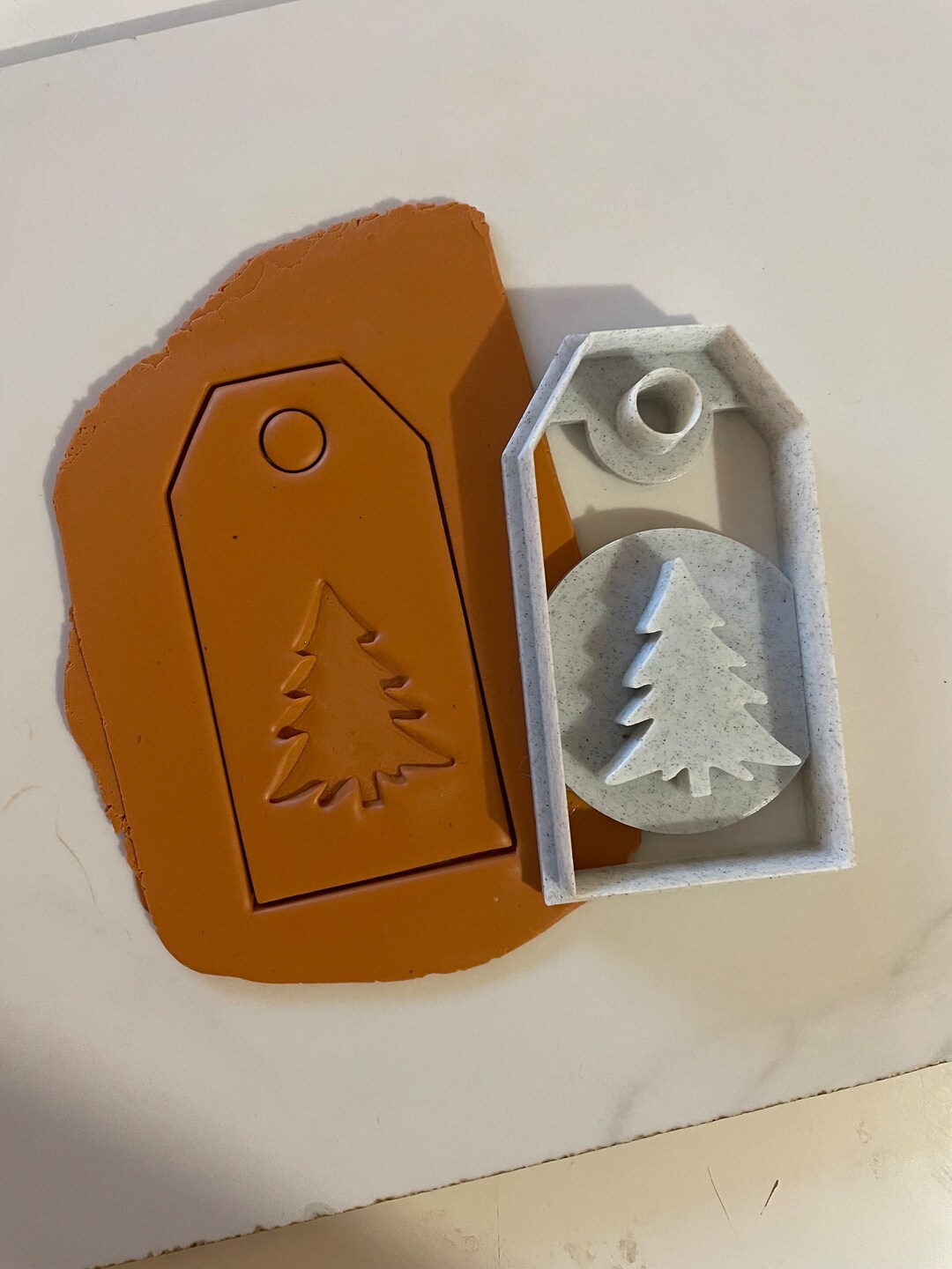 Tree Emboss Gift Tag - Etsy