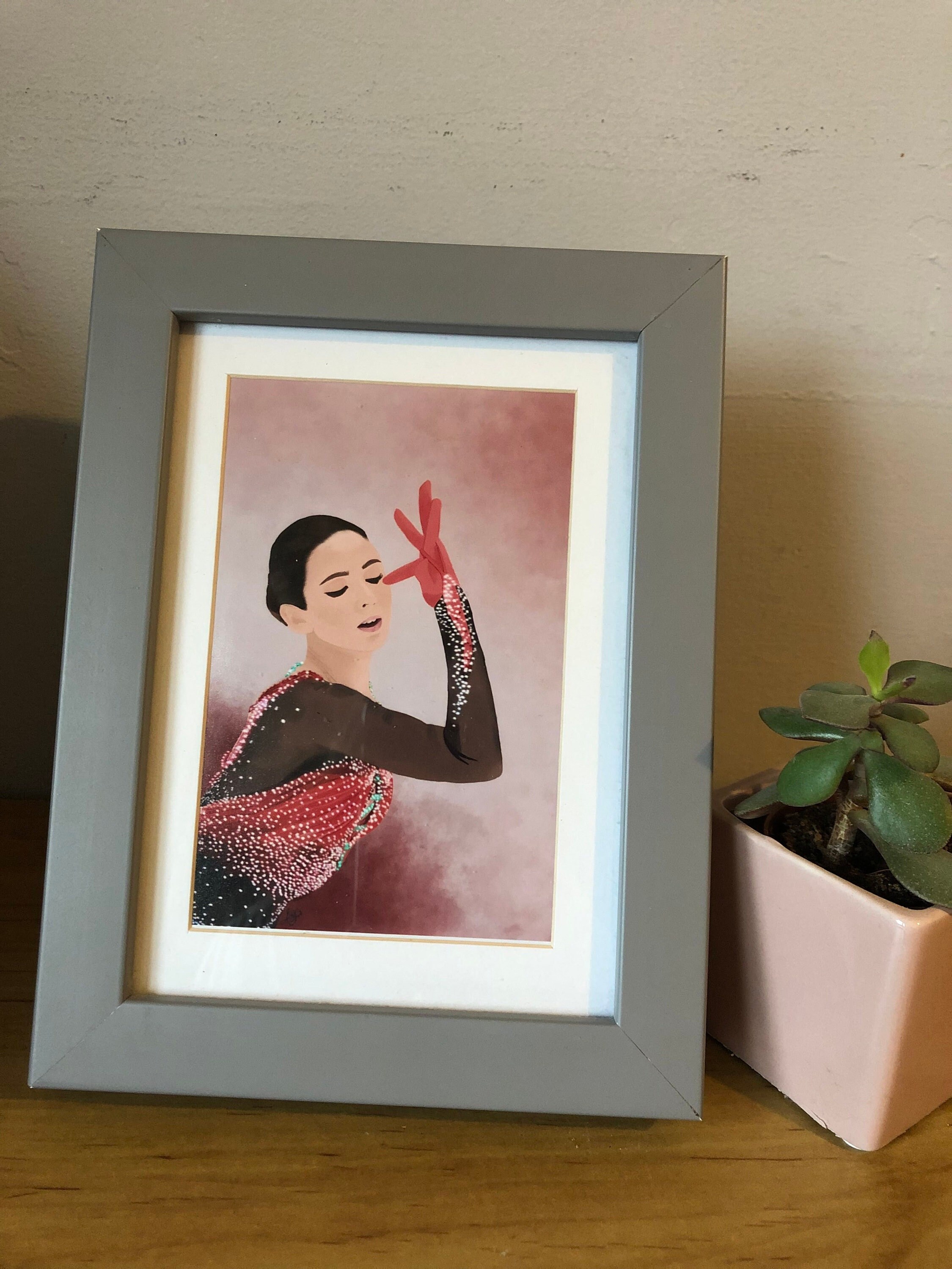 Kamila Valieva Print Figure Skating Drawing Figure Skating Art Figure ...