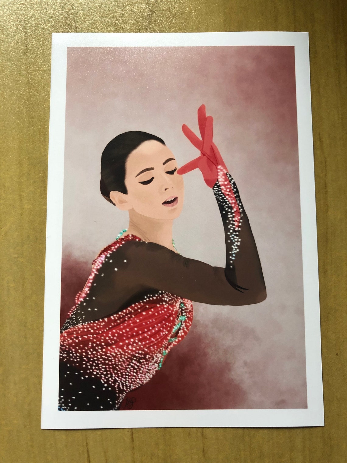 Kamila Valieva Print Figure Skating Drawing Figure Skating Art Figure ...