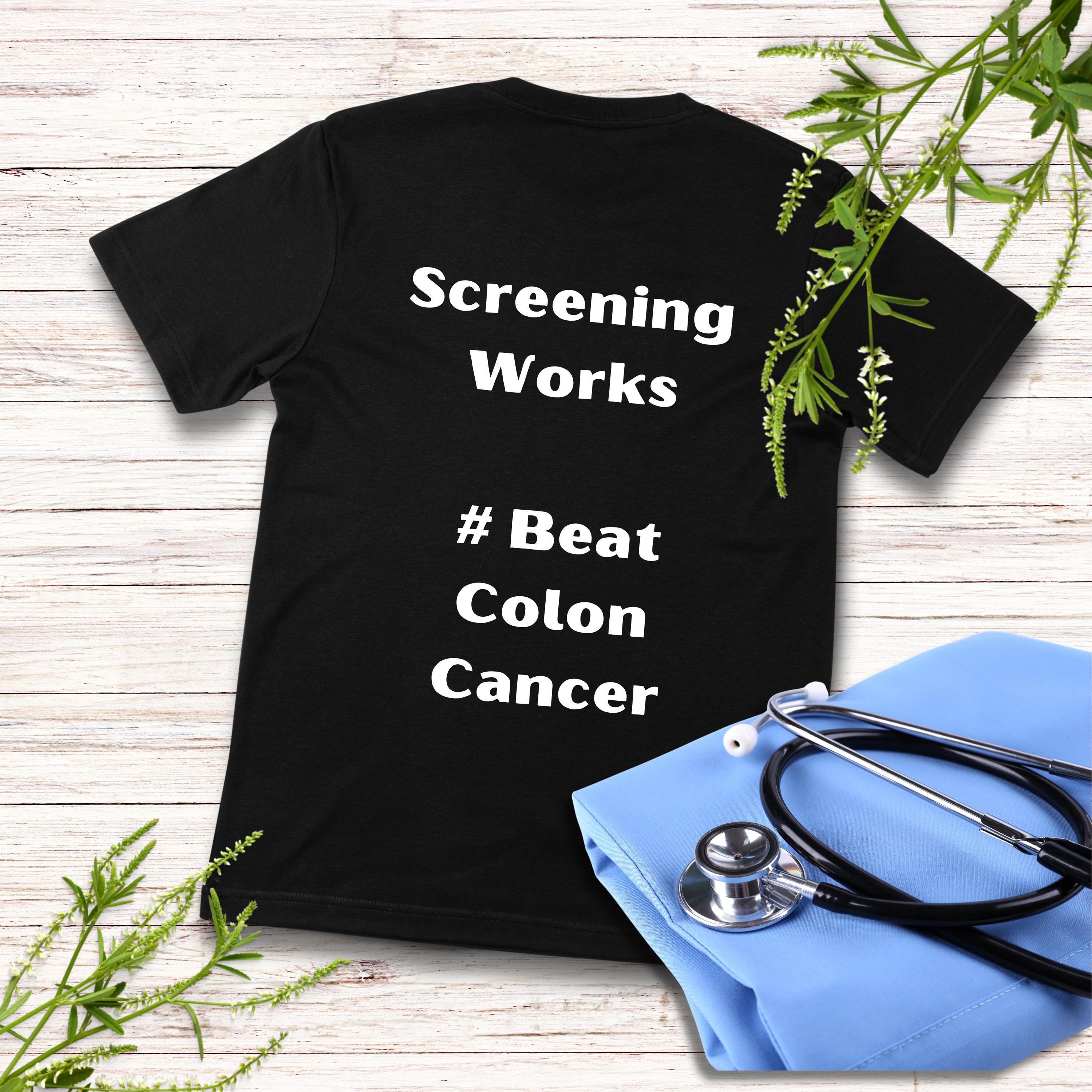 Screening Works #beat Colon Cancer Awareness Blue Ribbon Unisex ...