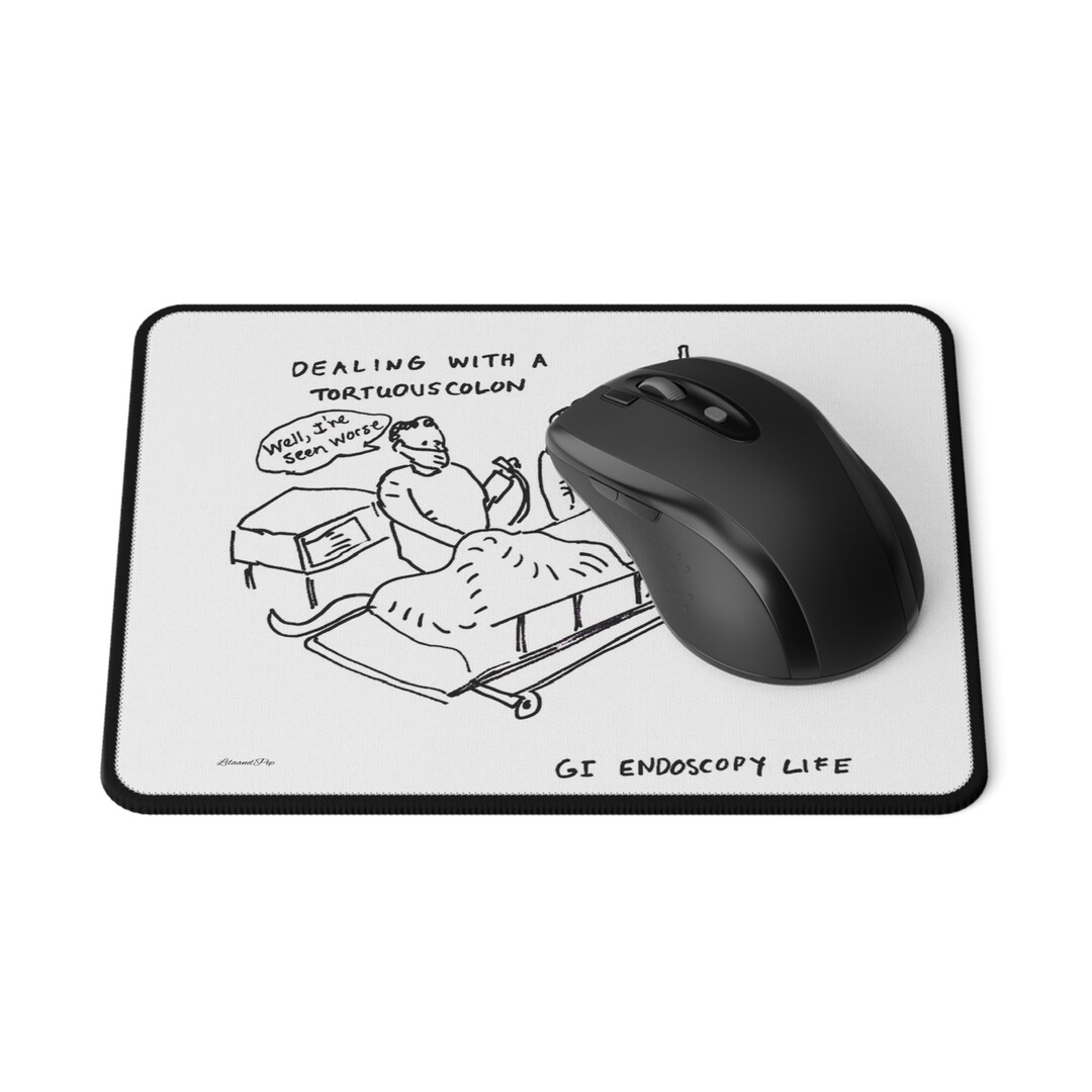 Non-slip Mouse Pads GI Endoscopy Life Cartoon - Etsy