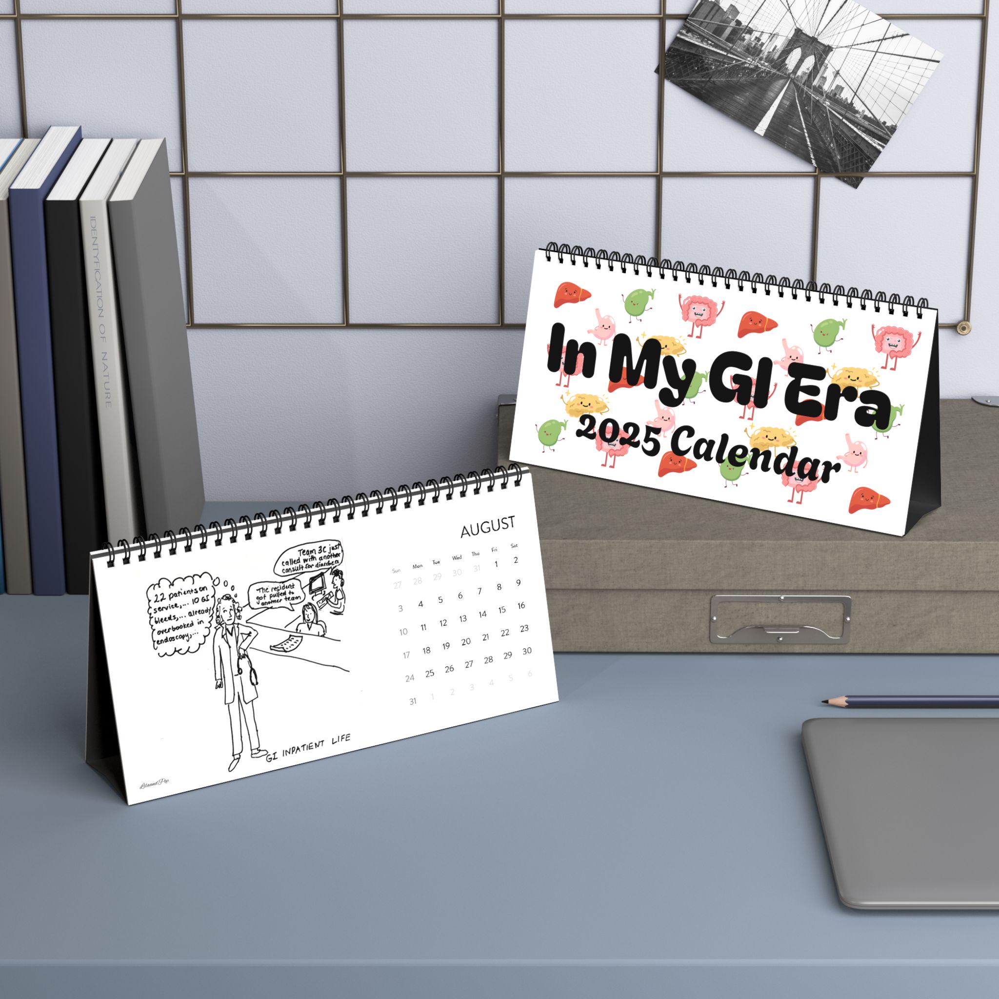In My GI Era Desktop Calendar (2025 Grid) Gastroenterologist, Endo ...