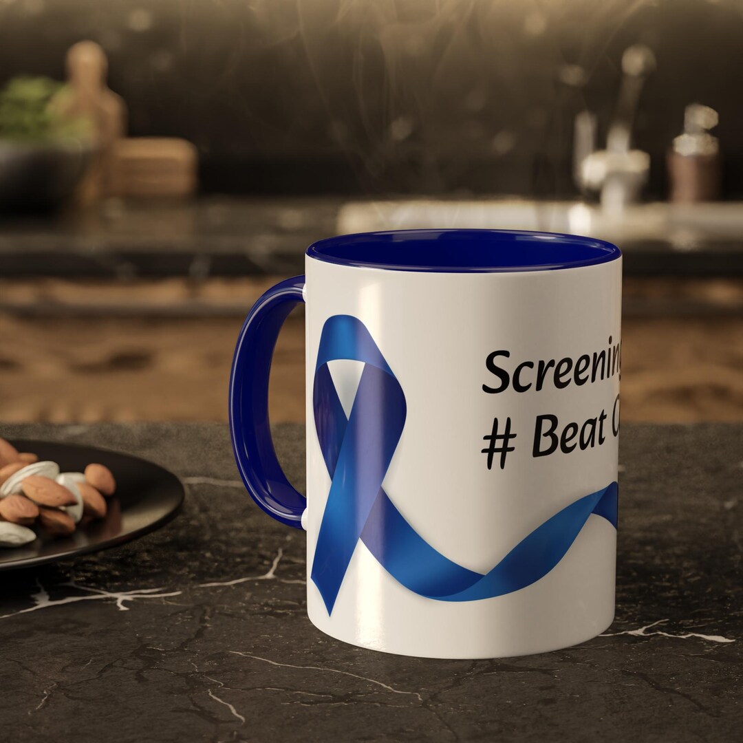 Screening Works # Beat Colon Cancer Coffee Mug, 11oz Health Care ...