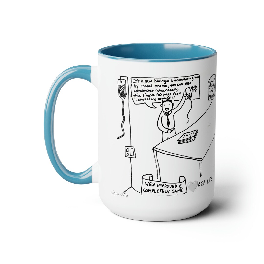 Drug Rep Life Two-tone Coffee Mugs, 15oz - Etsy