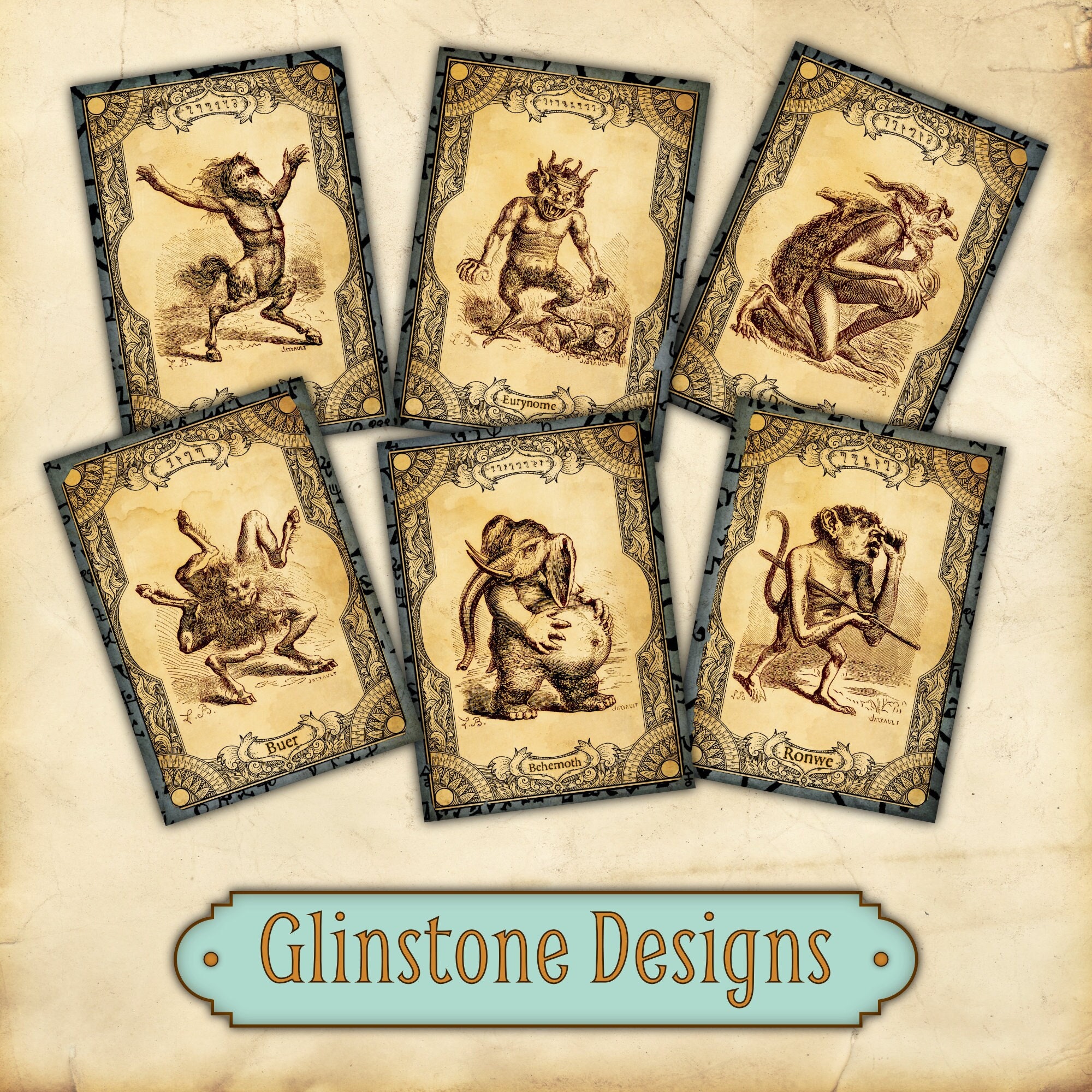 Demon Illustrations By Louis Breton