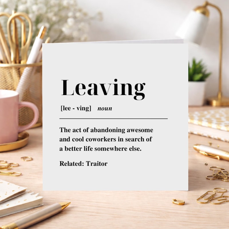 Leaving Card - Etsy UK