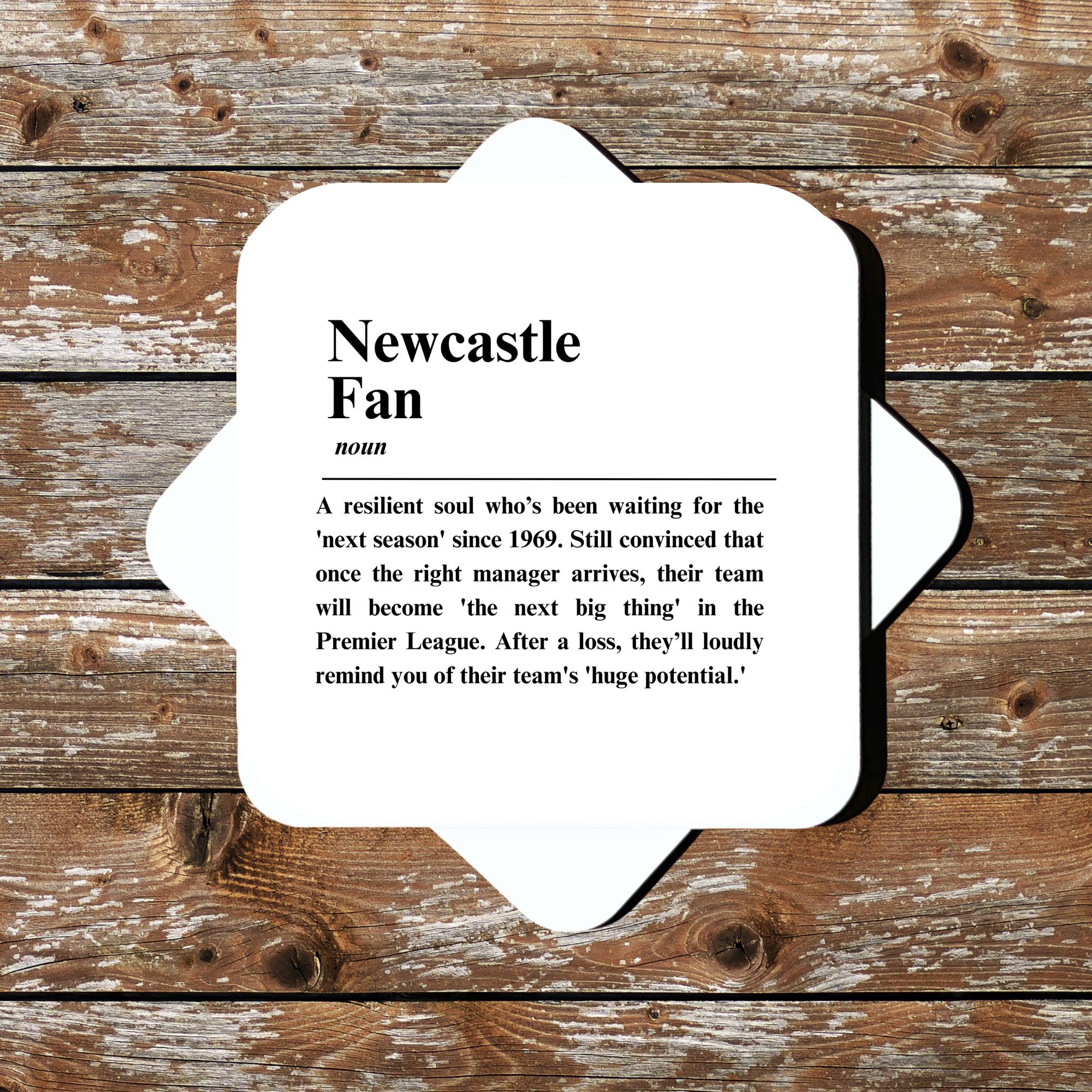 Funny Newcastle Fan Definition Coaster: Football Banter Gift - Etsy UK