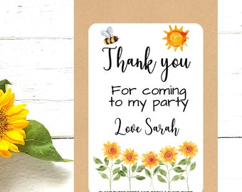 Personalised Birthday Seed Packet, Seed Favours, Party Favour ...
