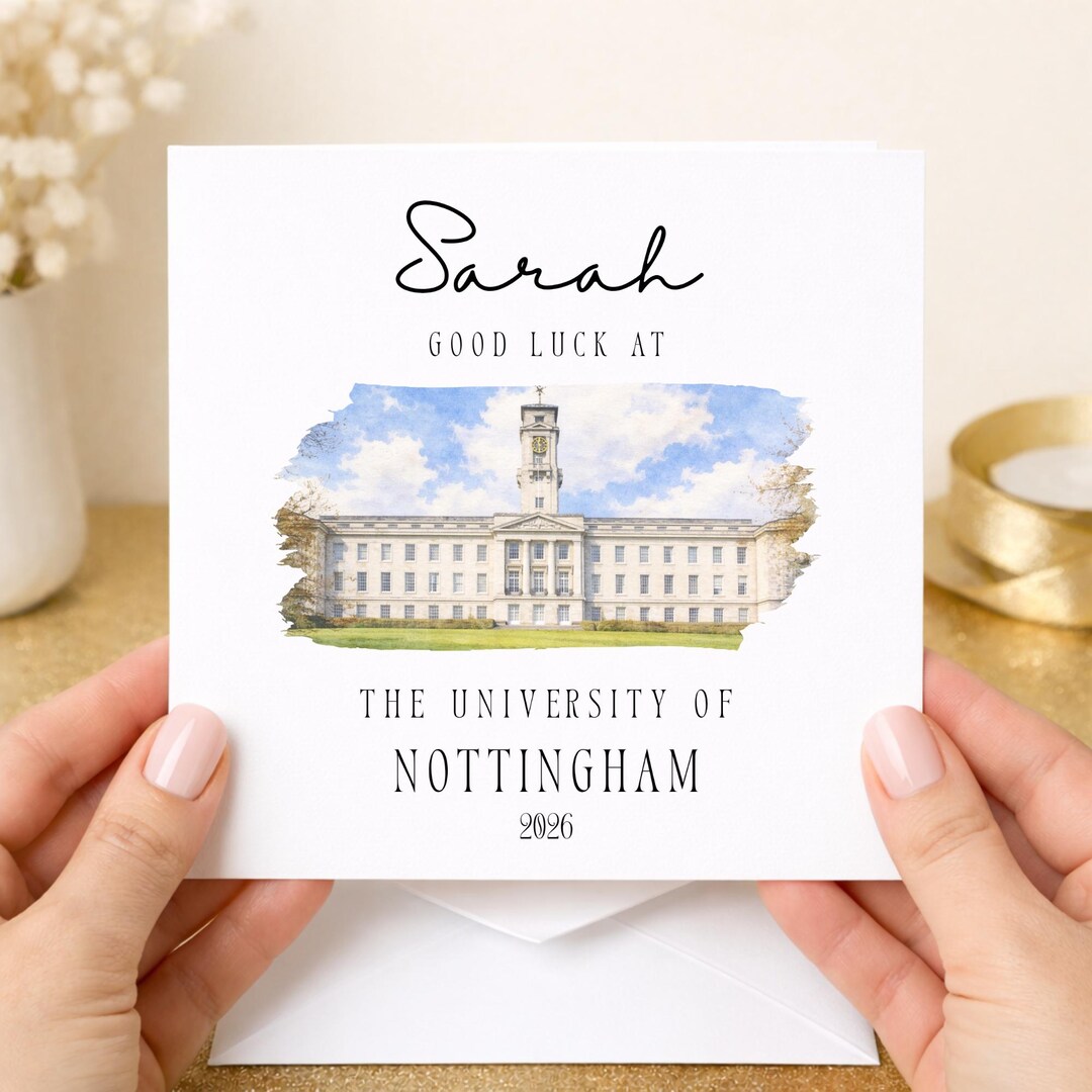 Personalised University Good Luck Card, Starting Uni in 2026 - Etsy UK