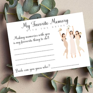 Memory With the Bride to Be Cards, Hen Party Games, Hen Party ...
