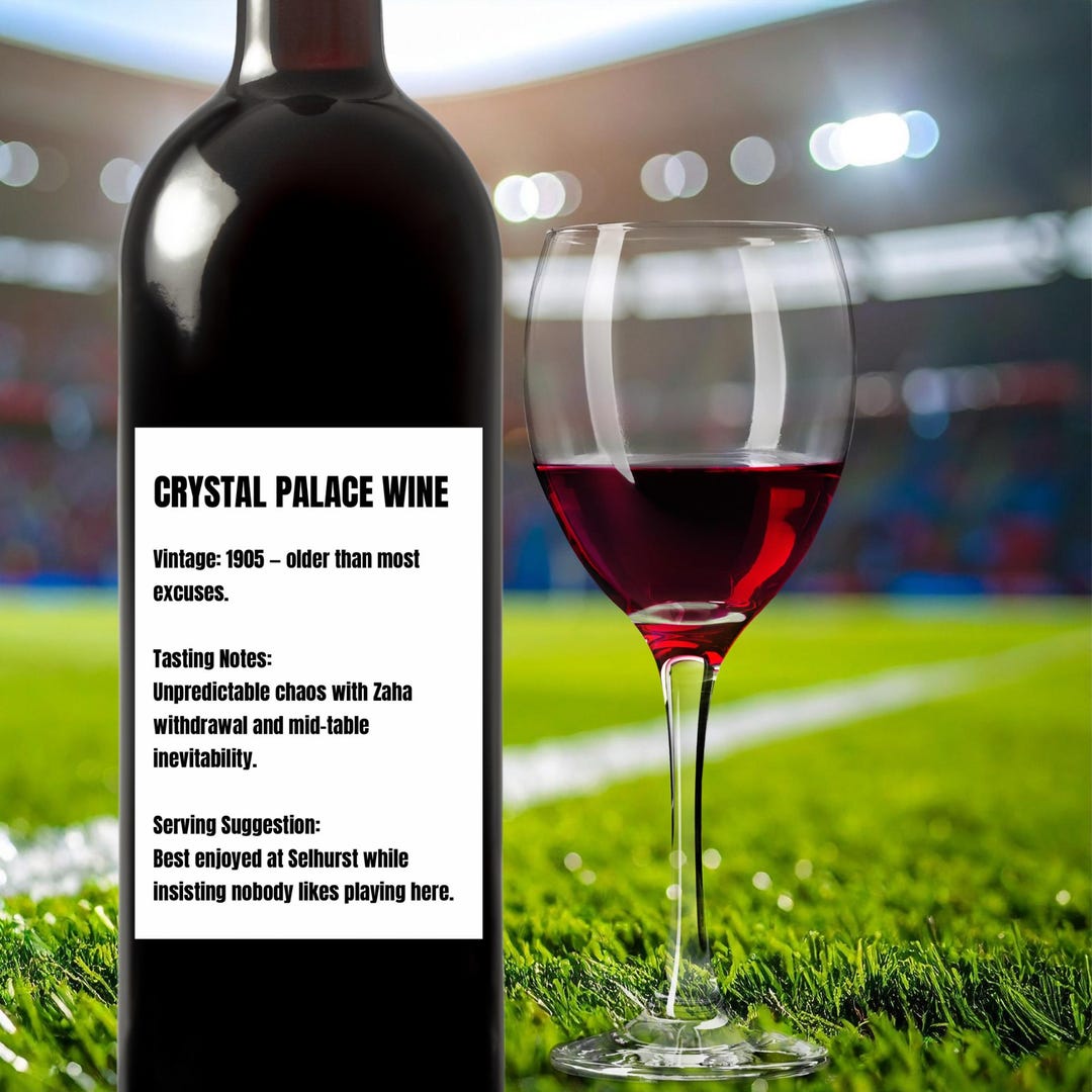 Crystal Palace Fan Wine Bottle Label: Funny Football Gift - Etsy UK