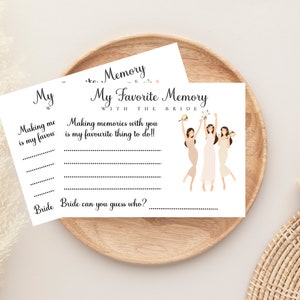 Memory With the Bride to Be Cards, Hen Party Games, Hen Party ...