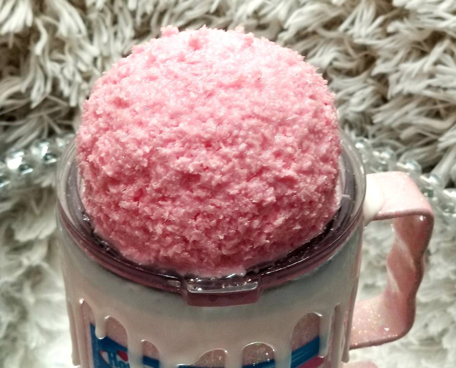 Pink Glitter Snoball Mug With Snoball Lid. - Etsy