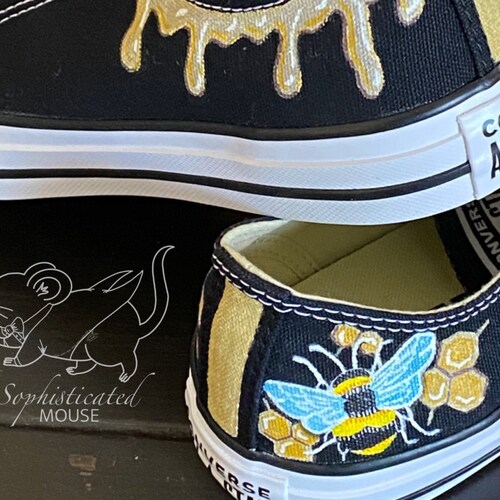 HONEY BEE CONVERSE adult - Etsy