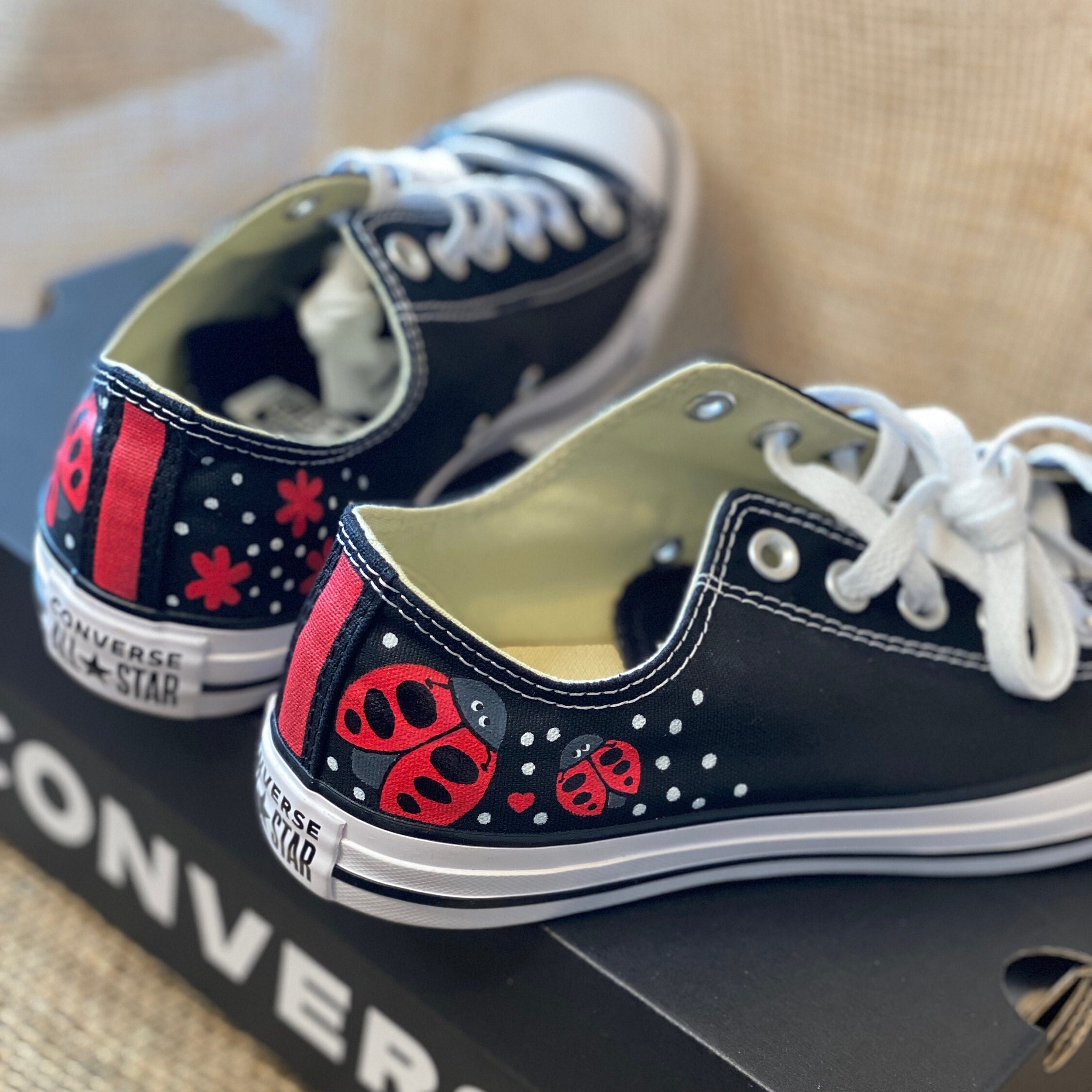 LADYBUG CONVERSE - [adult] - Etsy