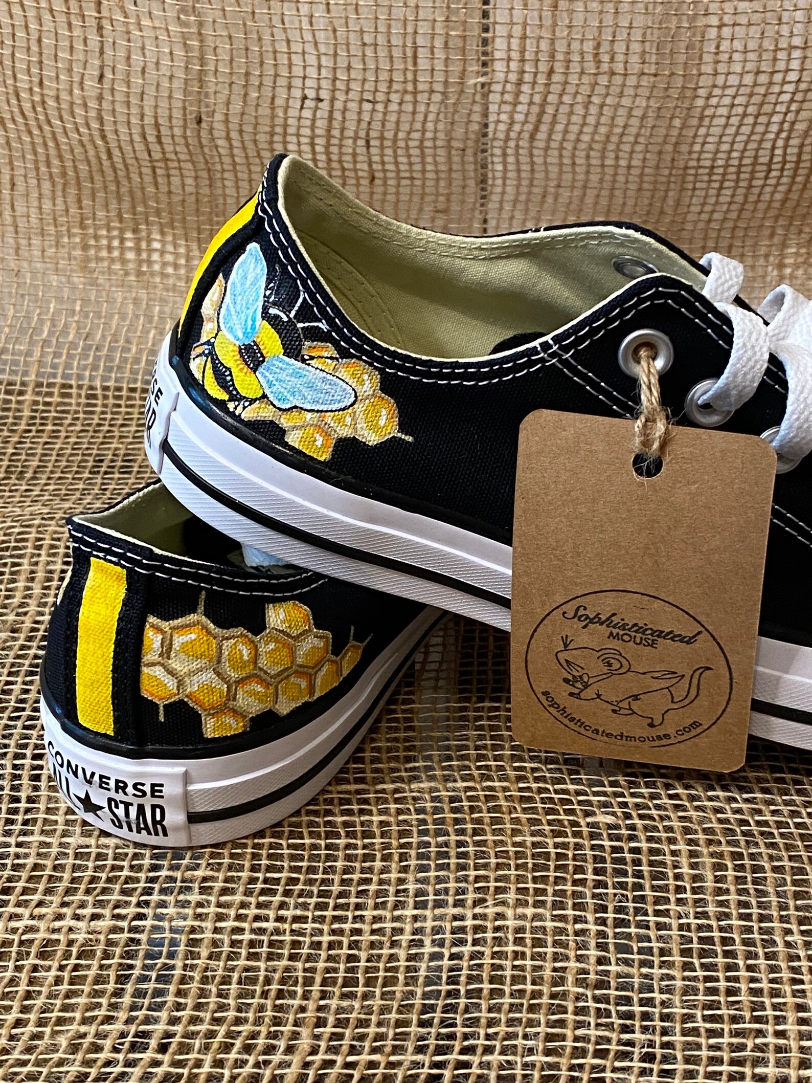 HONEY BEE CONVERSE adult - Etsy