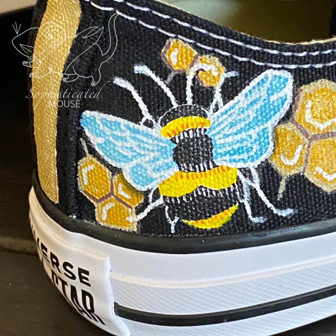 HONEY BEE CONVERSE adult - Etsy