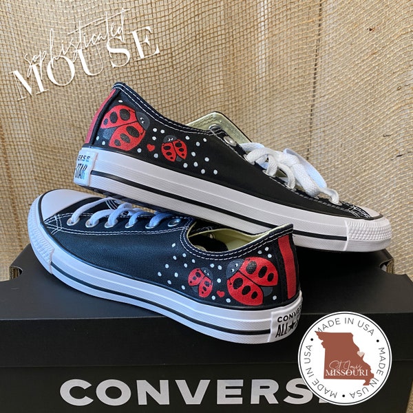 Ladybug Converse - Etsy