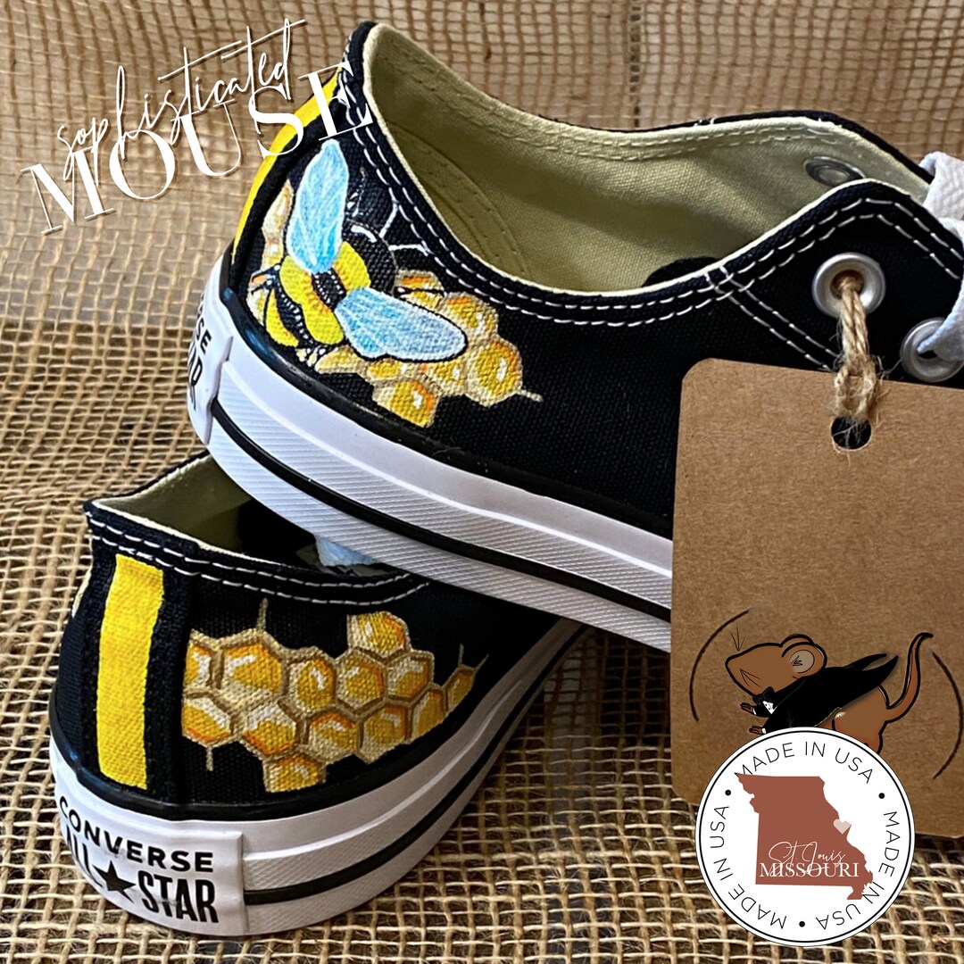 HONEY BEE CONVERSE - [adult] - Etsy