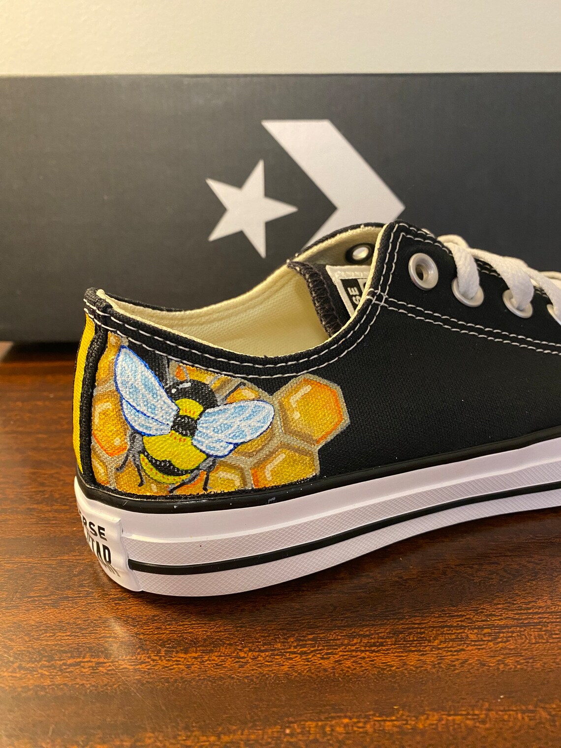 HONEY BEE CONVERSE adult - Etsy