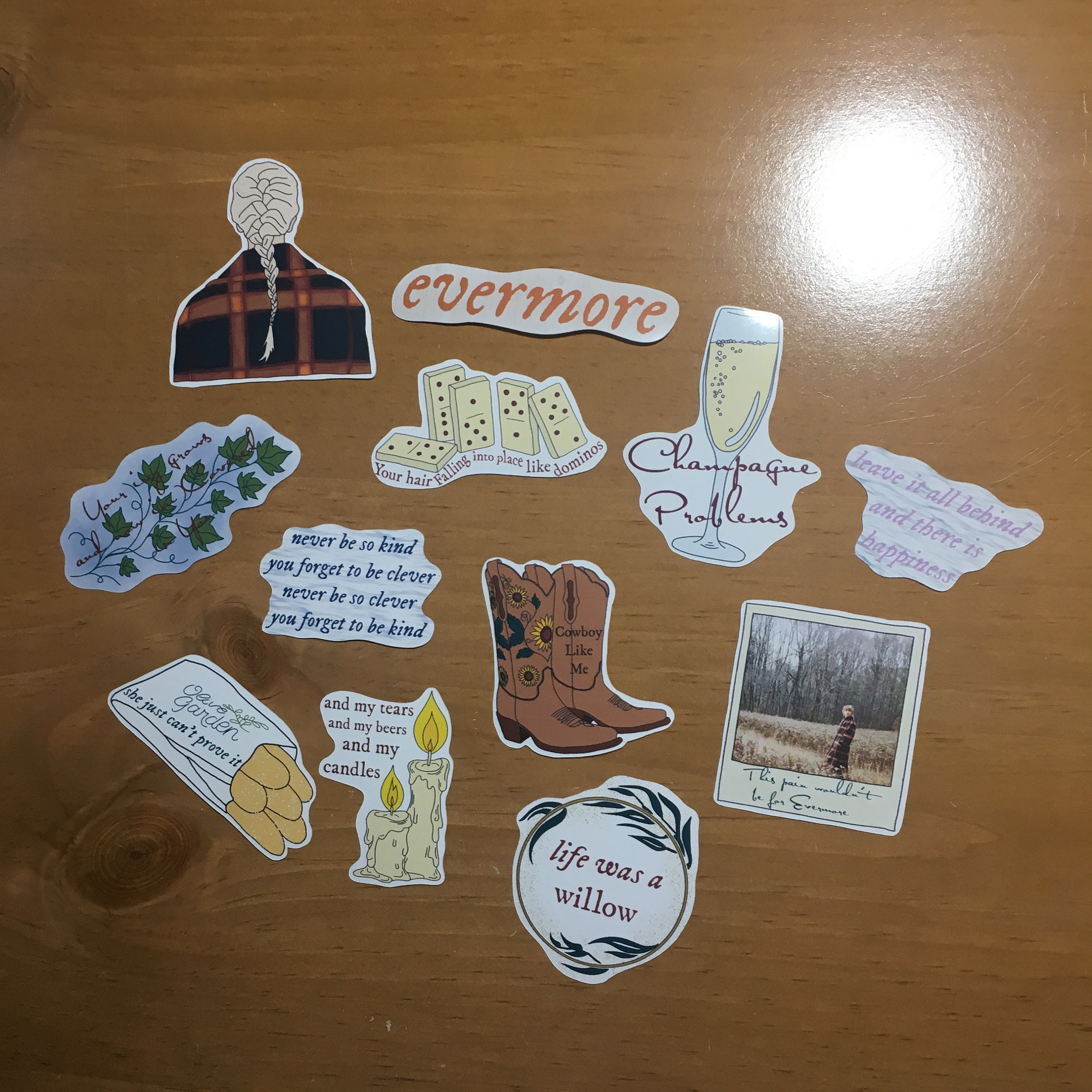 Evermore Sticker Pack - Etsy
