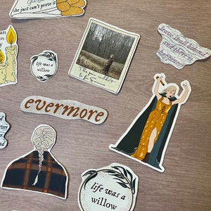 Evermore Sticker Pack - Etsy