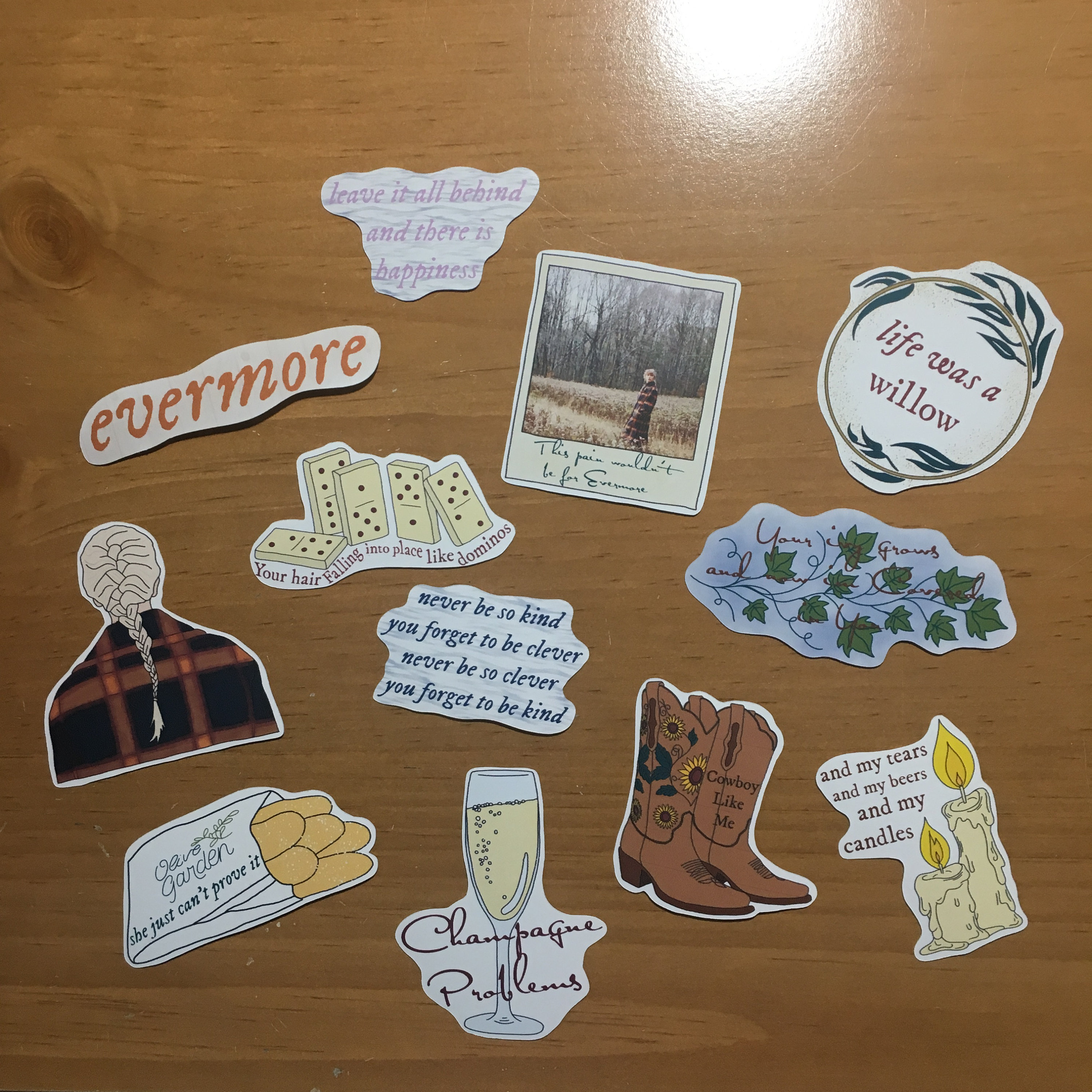 Evermore Sticker Pack - Etsy