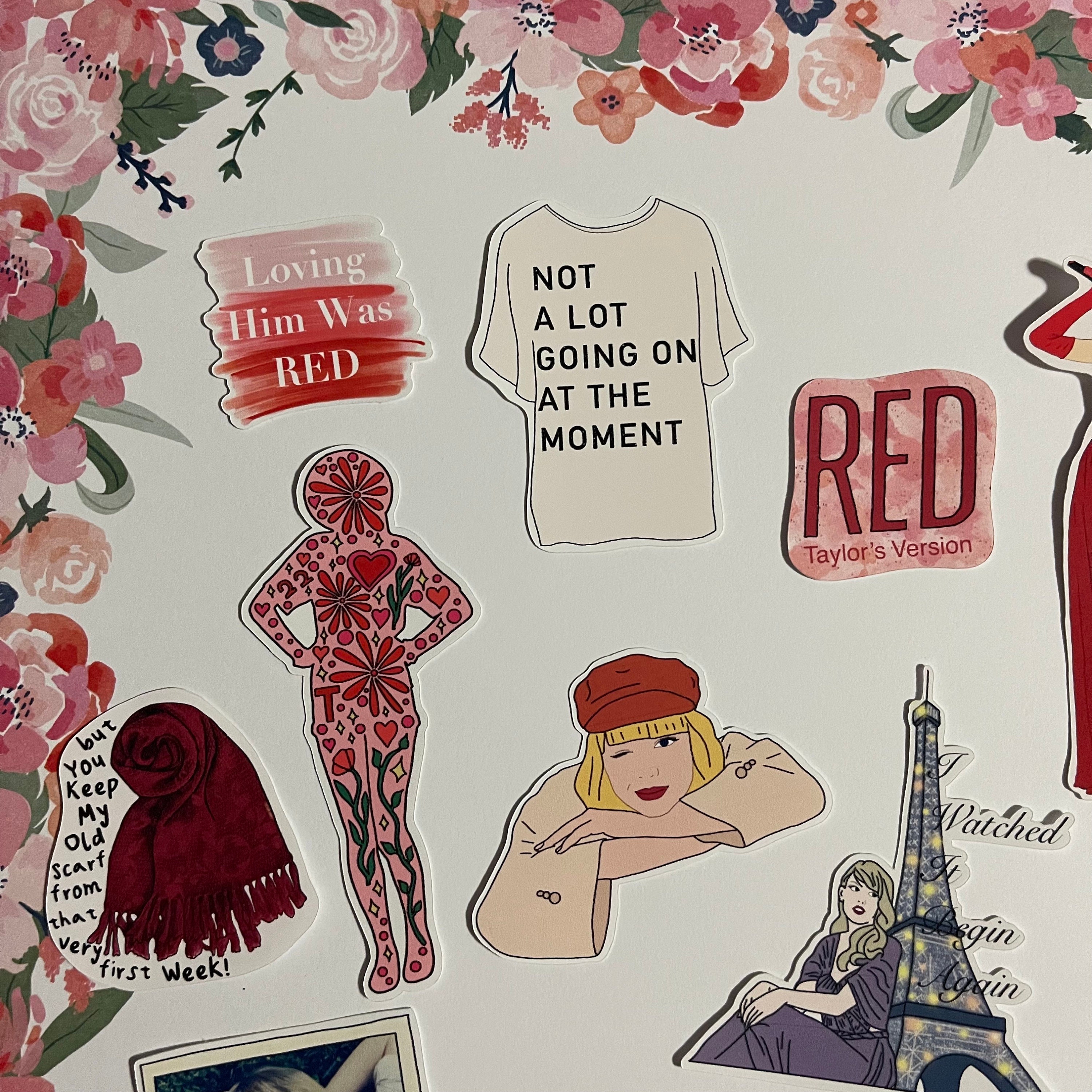 Red Sticker Pack - Etsy