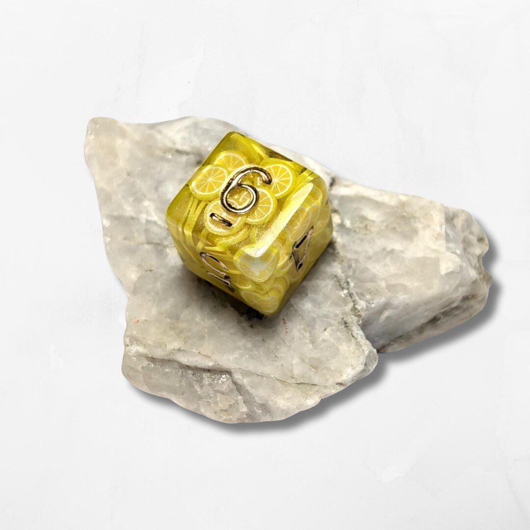 Lemon D6 DND Dice Dungeons and Dragons RPG Tabletop Board Games Spring ...